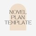 Novel Plan Template Printable Download - Etsy