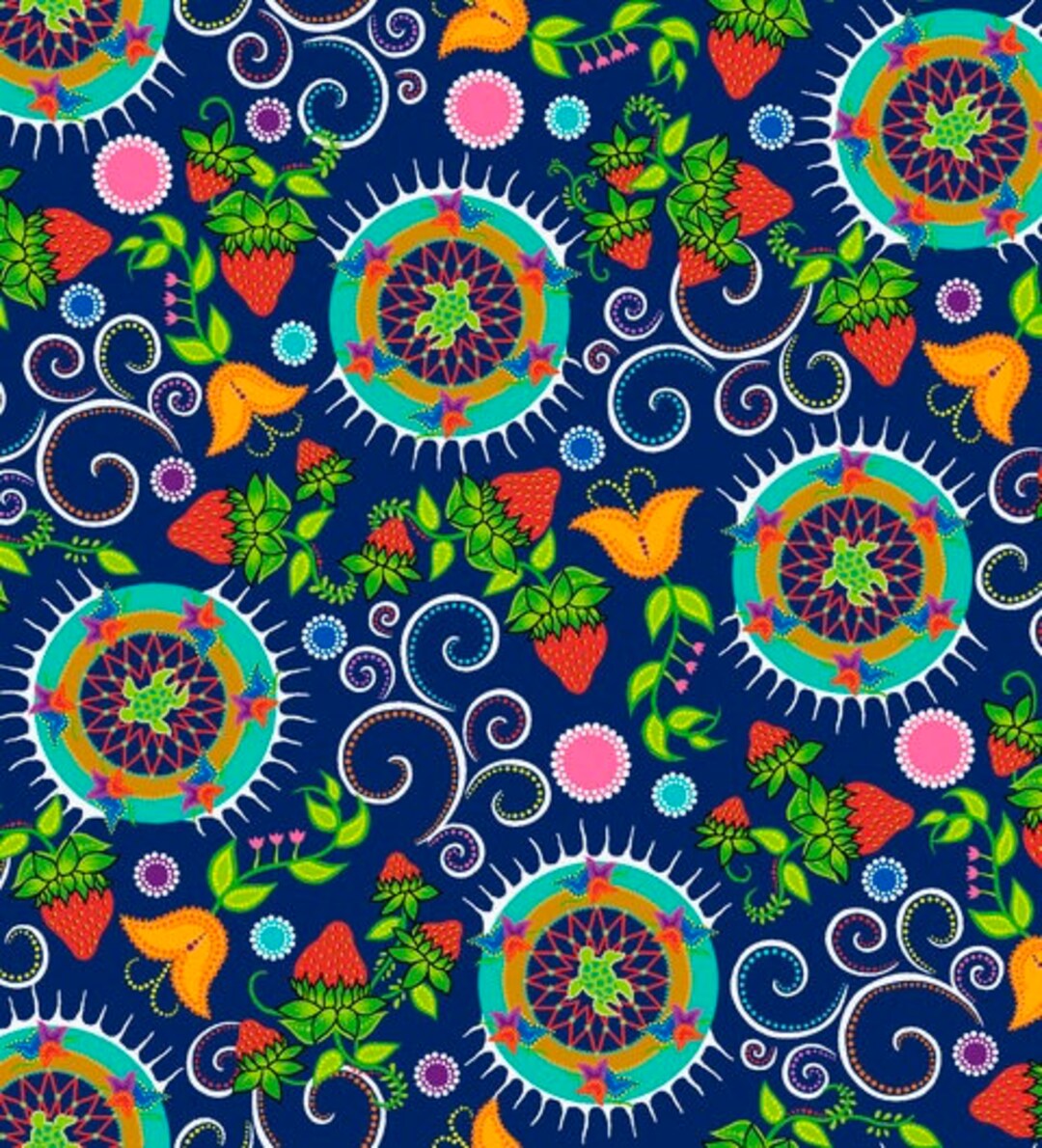 Tracey Metallic - First Nations Fabric - Aboriginal Fabric - Native ...