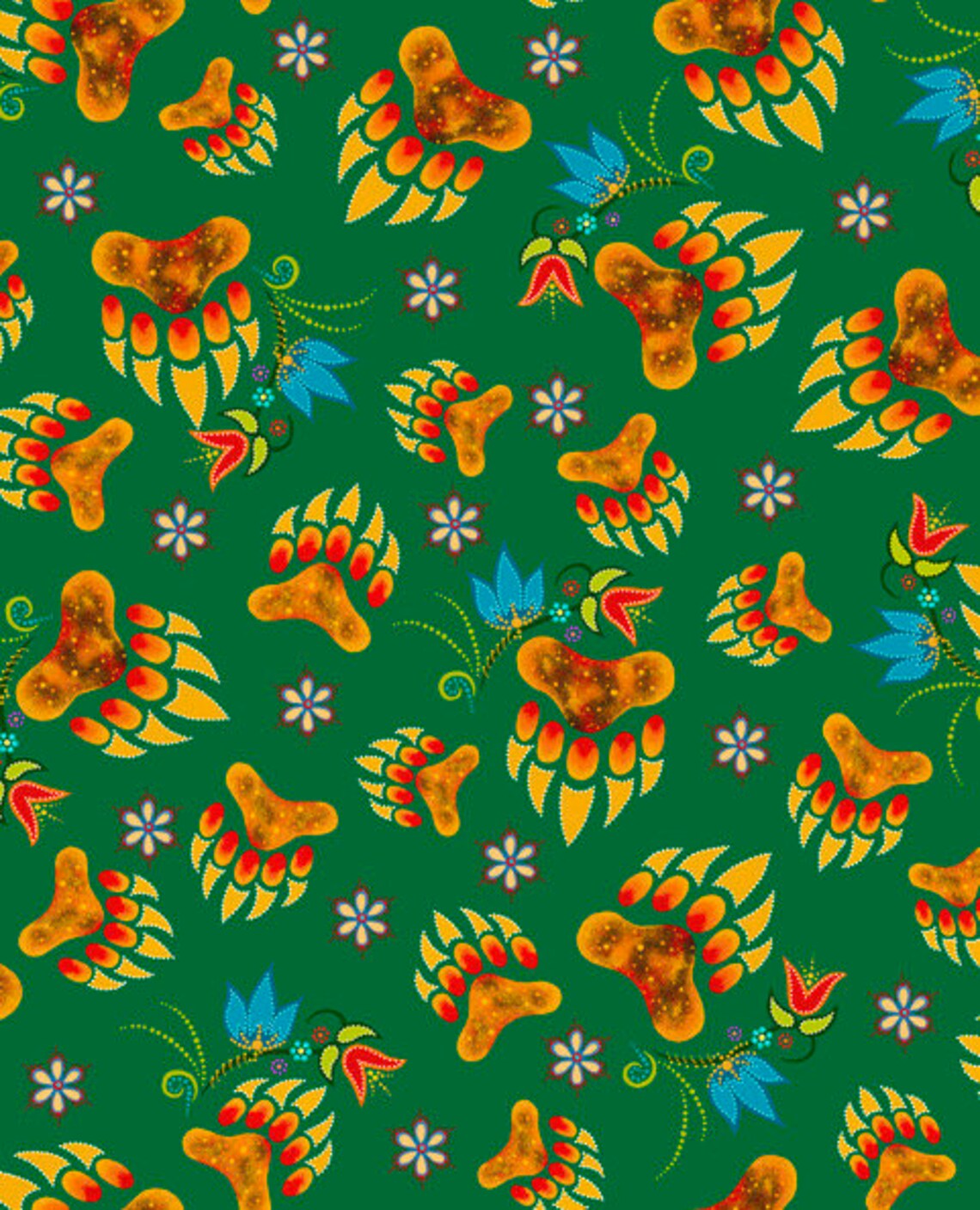 Tracey Metallic - Revelation Bright Fabric - First Nations Fabric - Aboriginal Fabric - Native ...