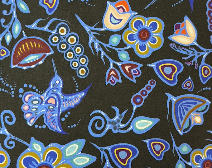 Jackie Traverse Ojibway Florals Cotton 60 Wide First Nations Fabric ...