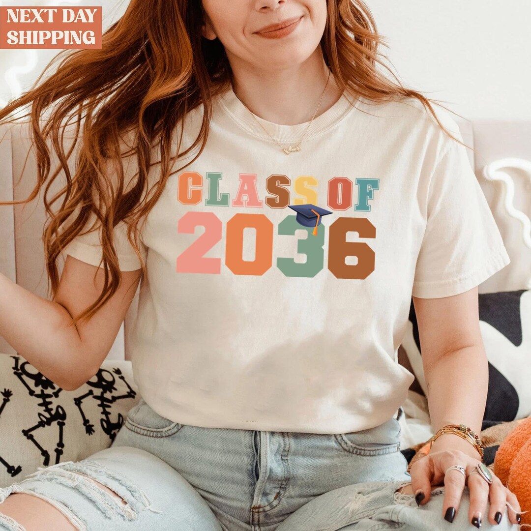 Class of 2036 Shirt, Grow With Me, Growing up Shirt, Graduation Gift ...