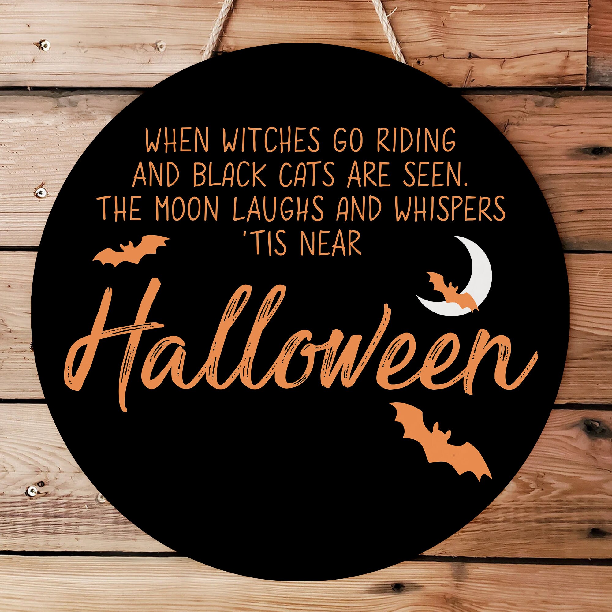 When Witches Go Riding Sign Halloween Witch Sign Halloween - Etsy