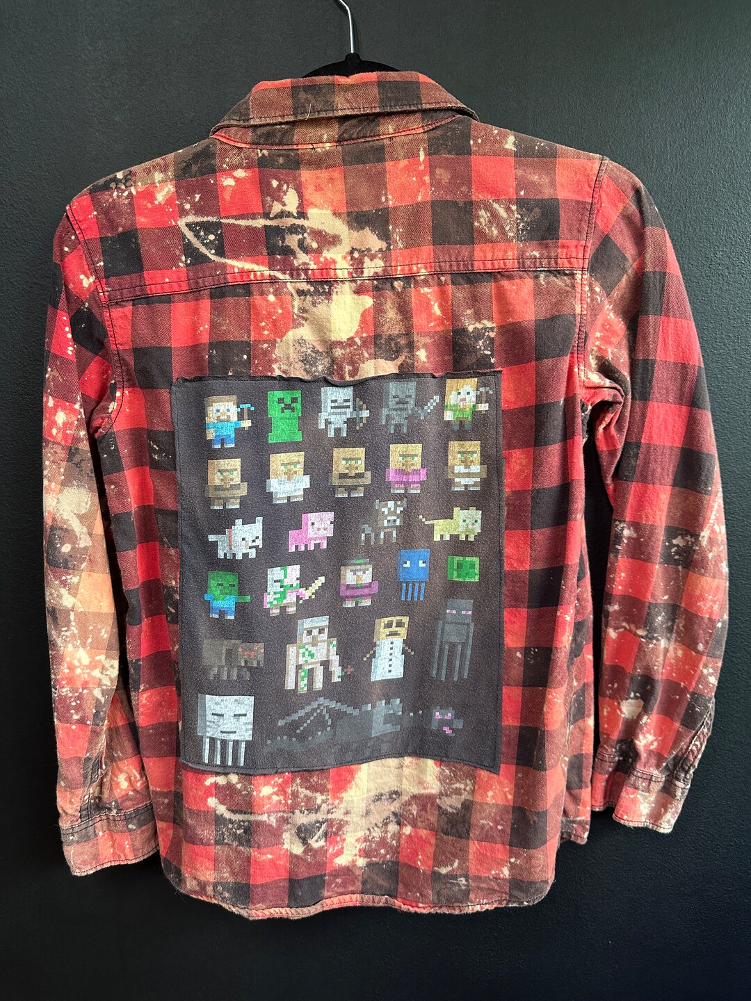 Minecraft Flannel Shirt KIDS - Etsy