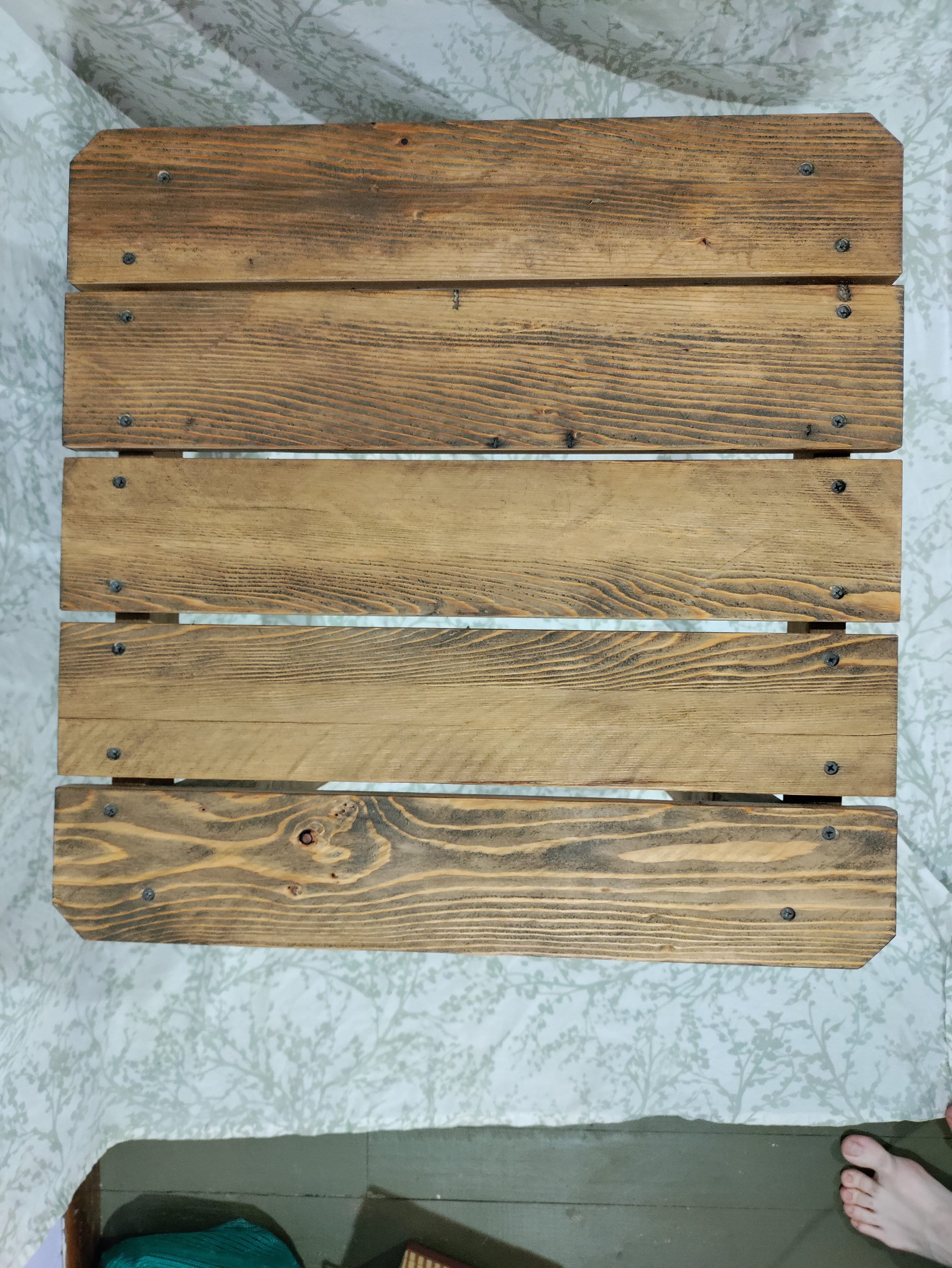 Square Reclaimed Wood End Table - Etsy