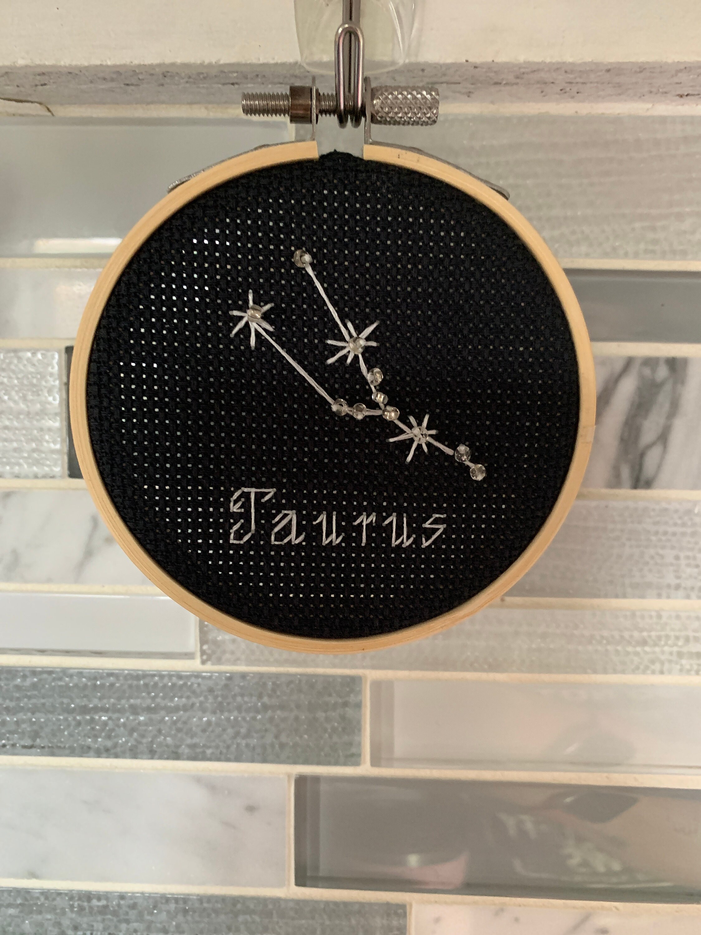 Taurus Constellation Embroidery - Etsy