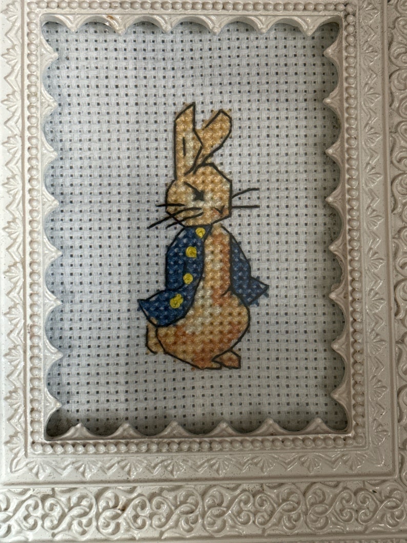 Peter Rabbit Cross Stitch Picture - Etsy