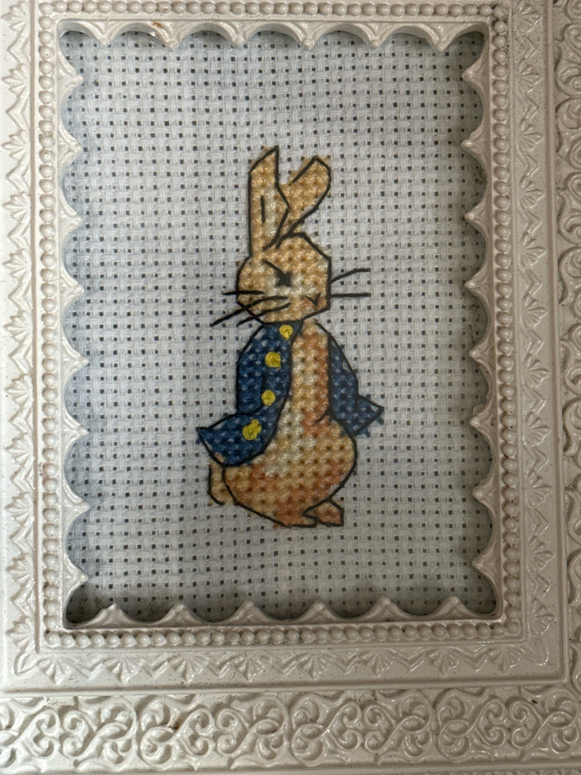 Peter Rabbit Cross Stitch Picture - Etsy