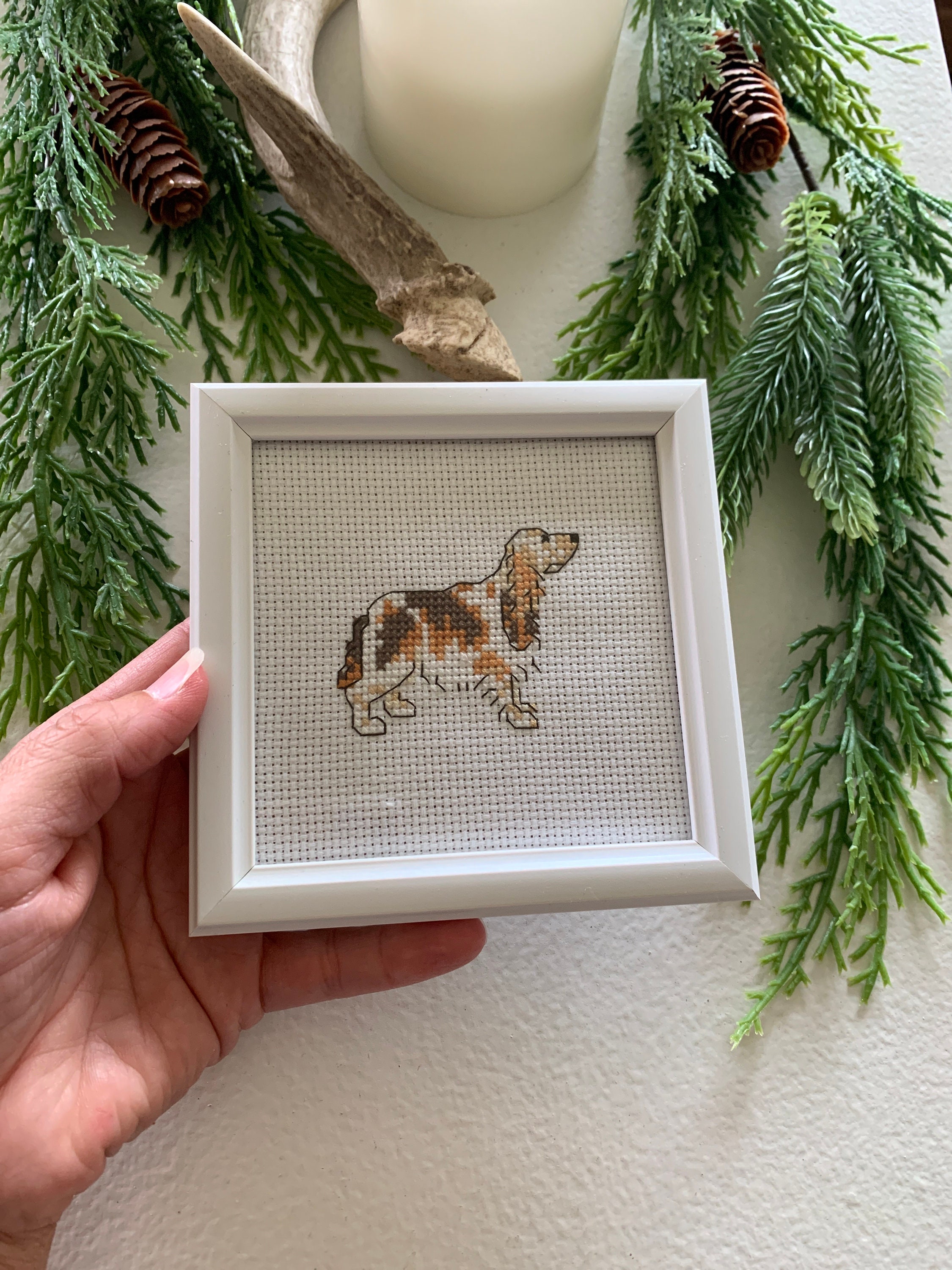 Cocker Spaniel Dog Cross Stitch Picture - Etsy