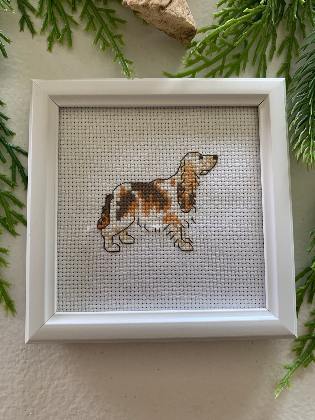 Cocker Spaniel Dog Cross Stitch Picture - Etsy