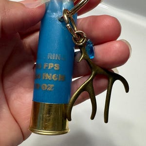 12 Gauge Blue Shotgun Shell Keychain - Etsy