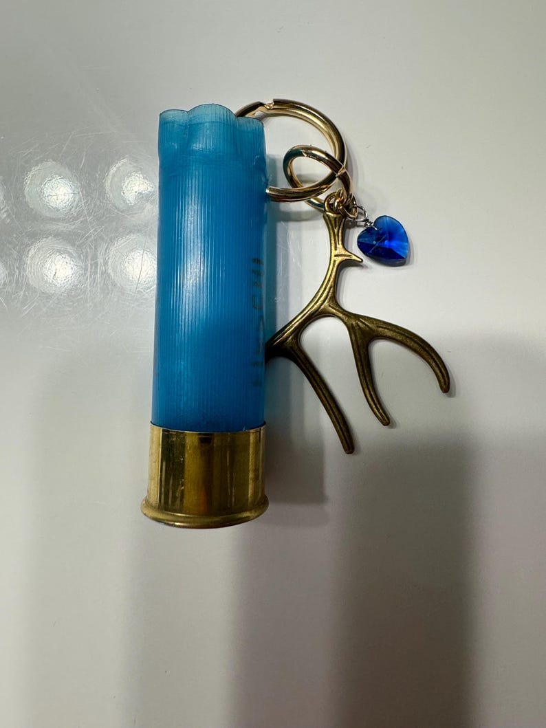 12 Gauge Blue Shotgun Shell Keychain - Etsy
