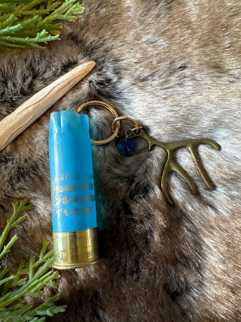 12 Gauge Blue Shotgun Shell Keychain - Etsy