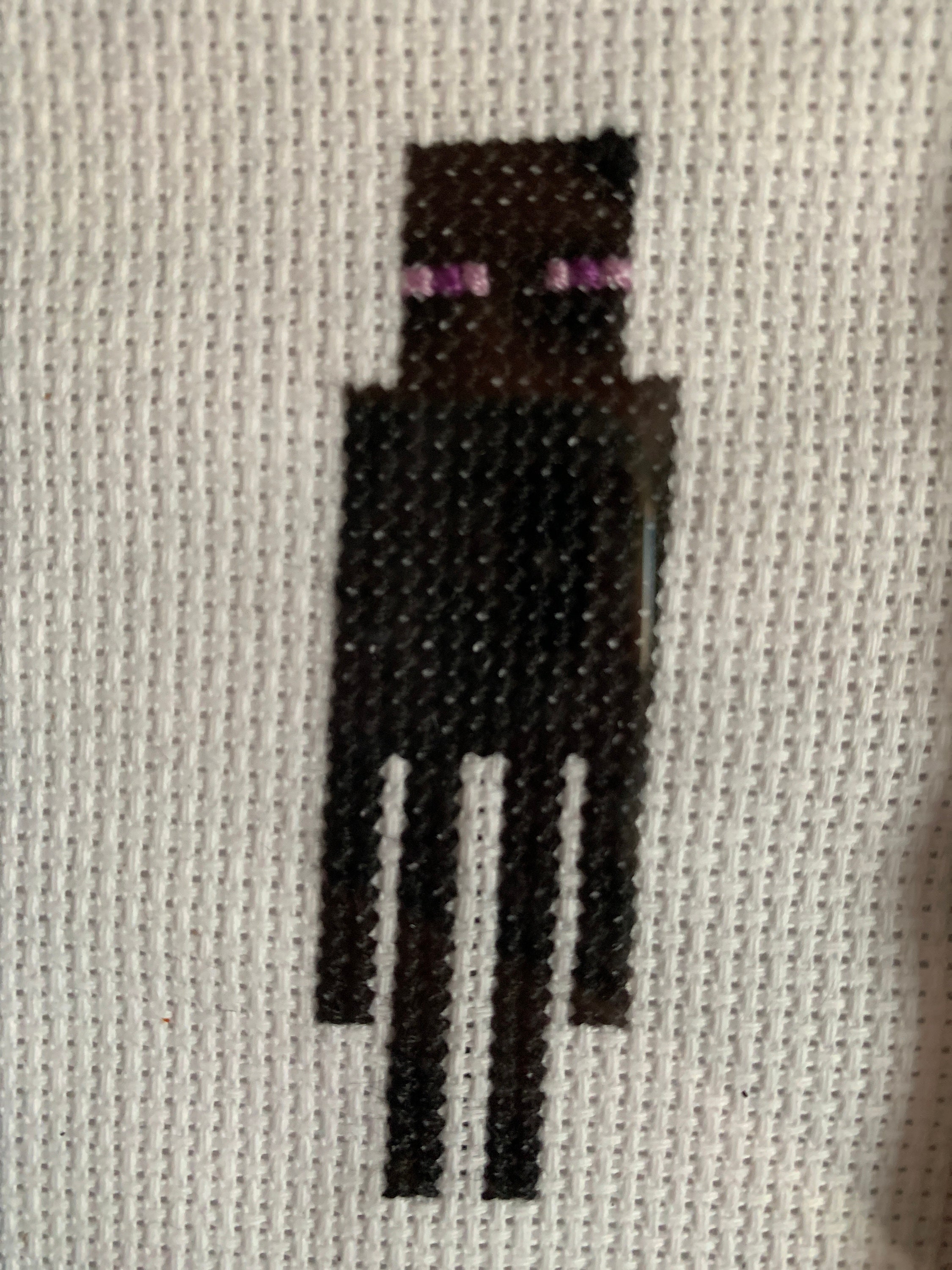 Enderman Cross Stitch Picture - Etsy