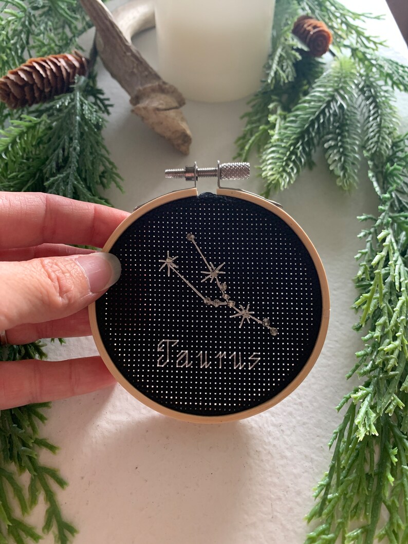 Taurus Constellation Embroidery - Etsy