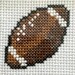 Football Cross Stitch Picture - Etsy