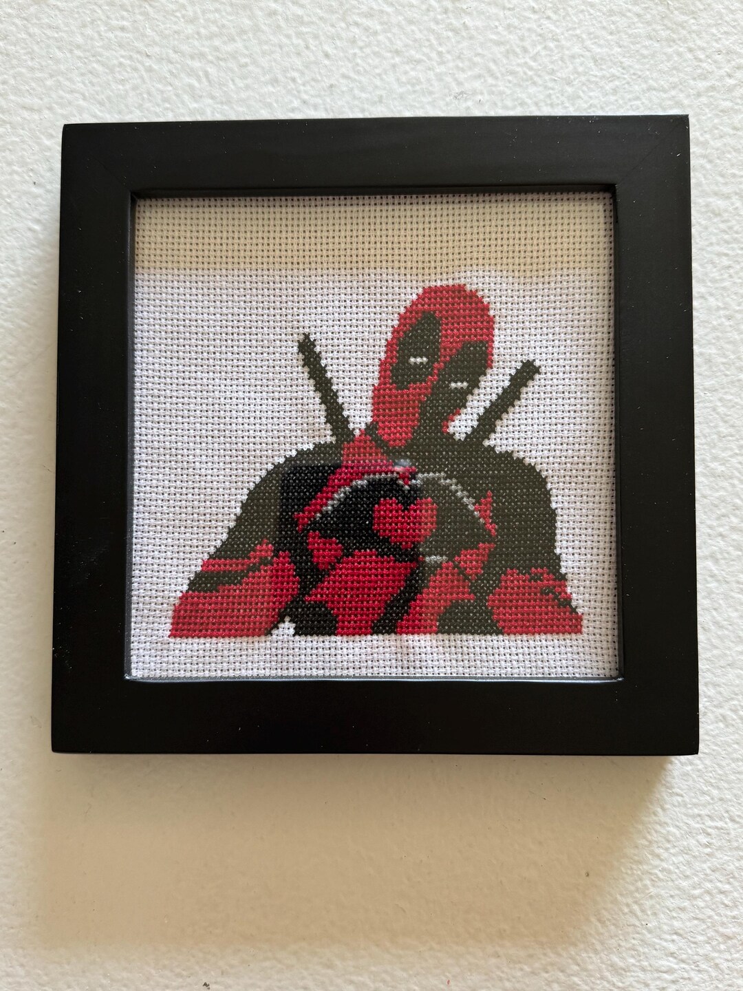 Deadpool Cross Stitch Picture - Etsy