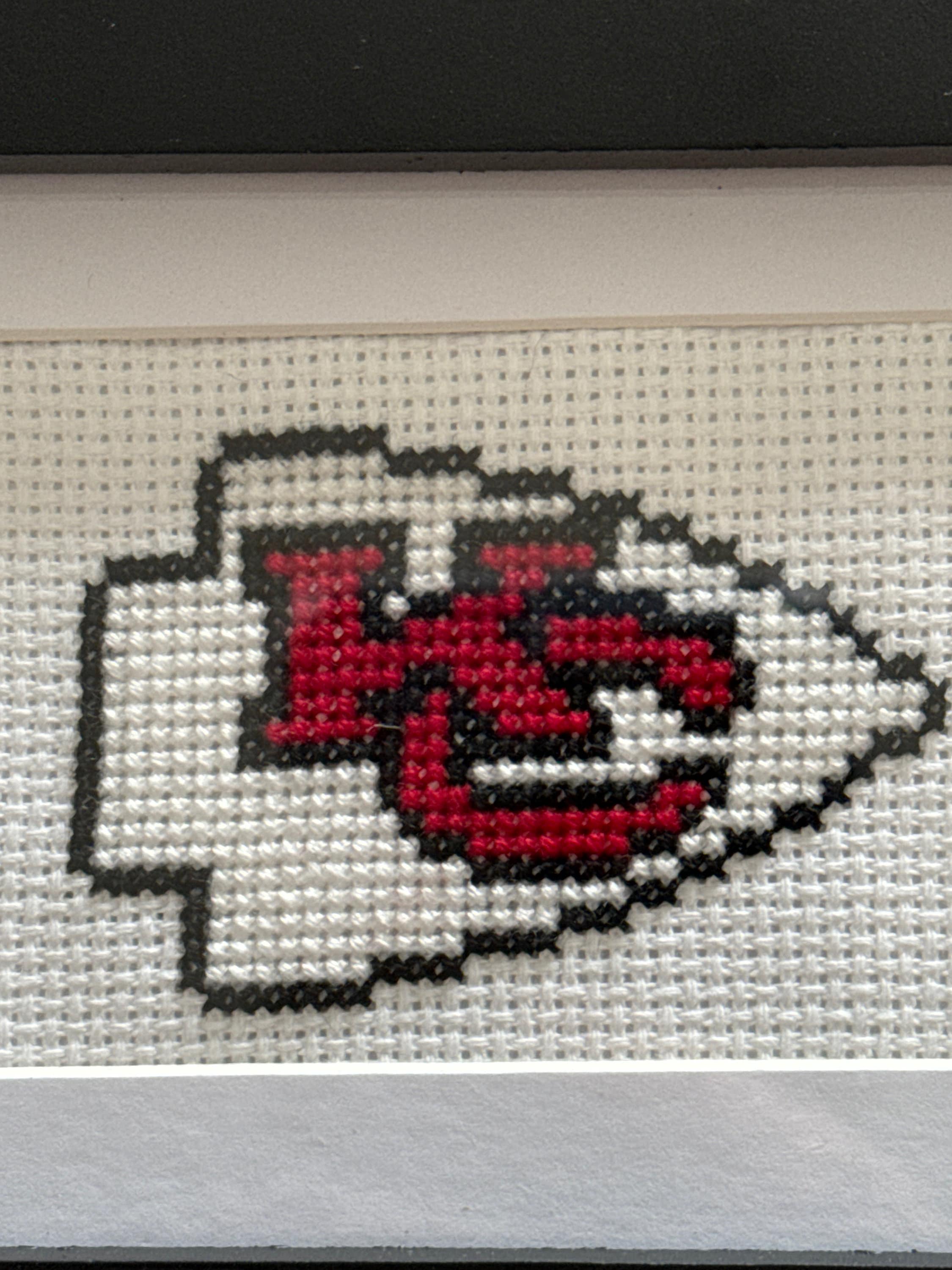 Kansas City Chiefs Cross Stitch Picture - Etsy