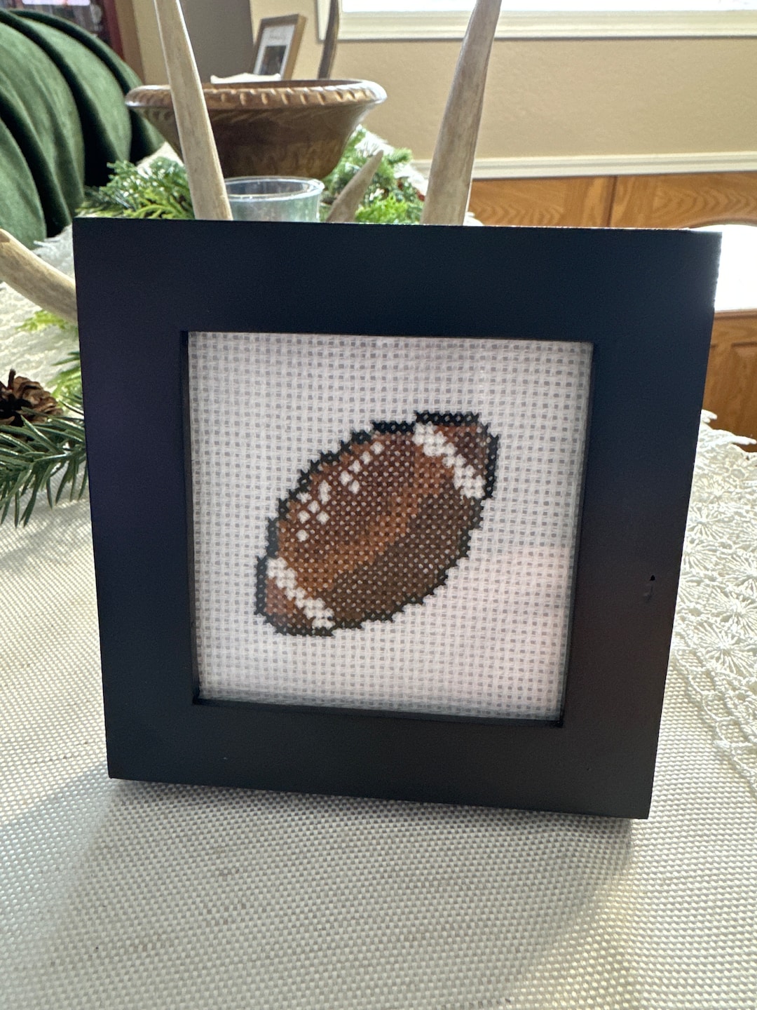 Football Cross Stitch Picture - Etsy