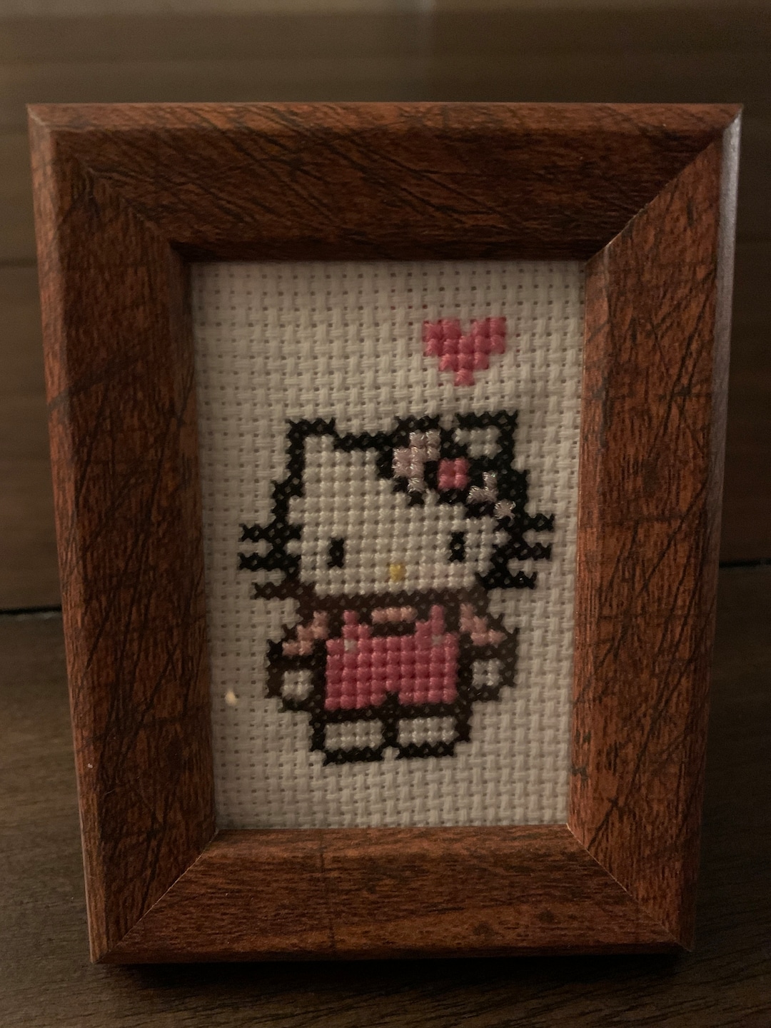 Hello Kitty Cross Stitch Picture - Etsy