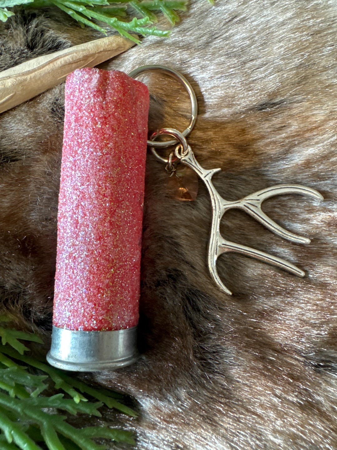 12 Gauge Light Pink Glitter Shotgun Shell Keychain - Etsy