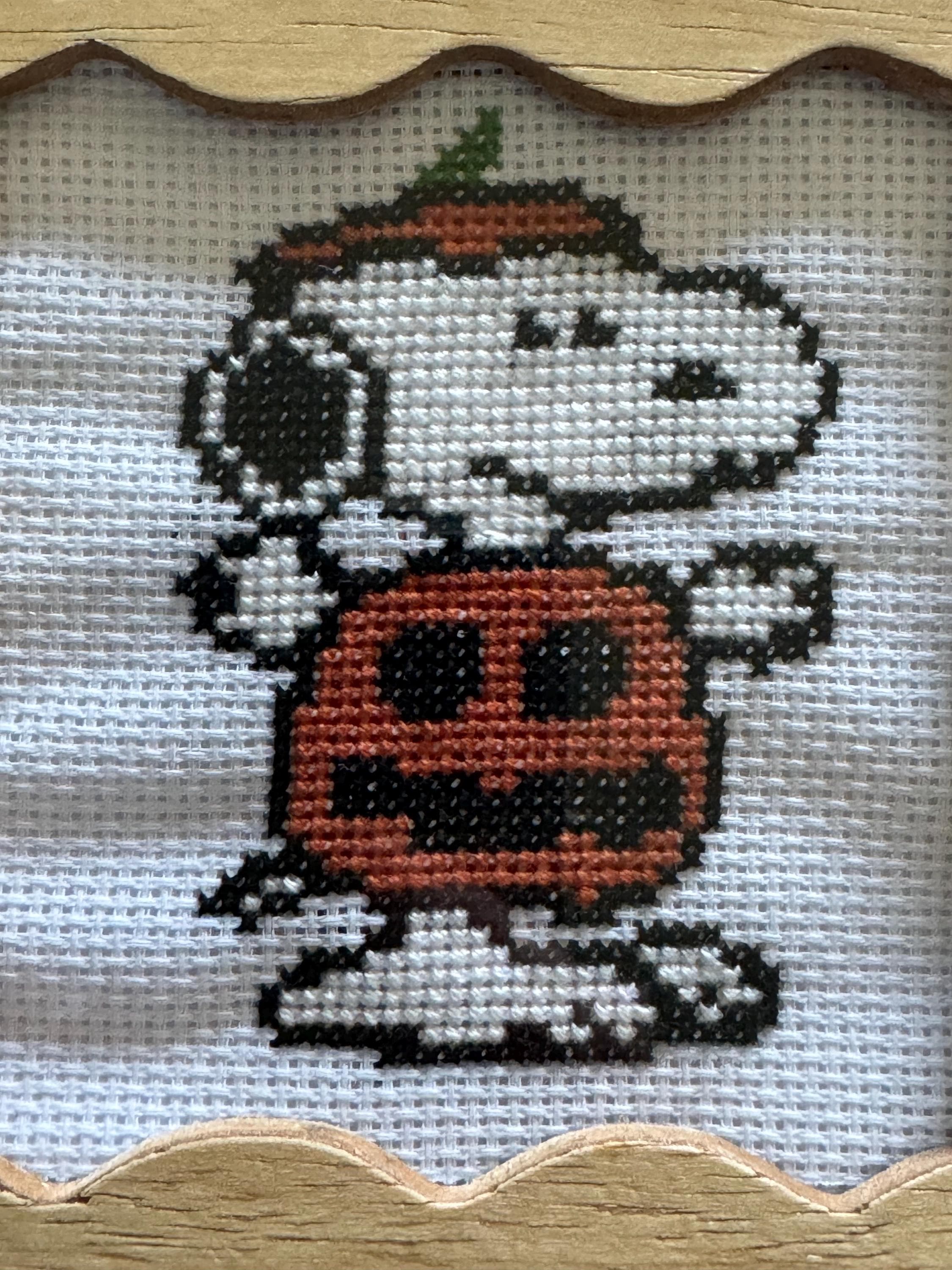 Snoopy Cross Stitch Picture - Etsy