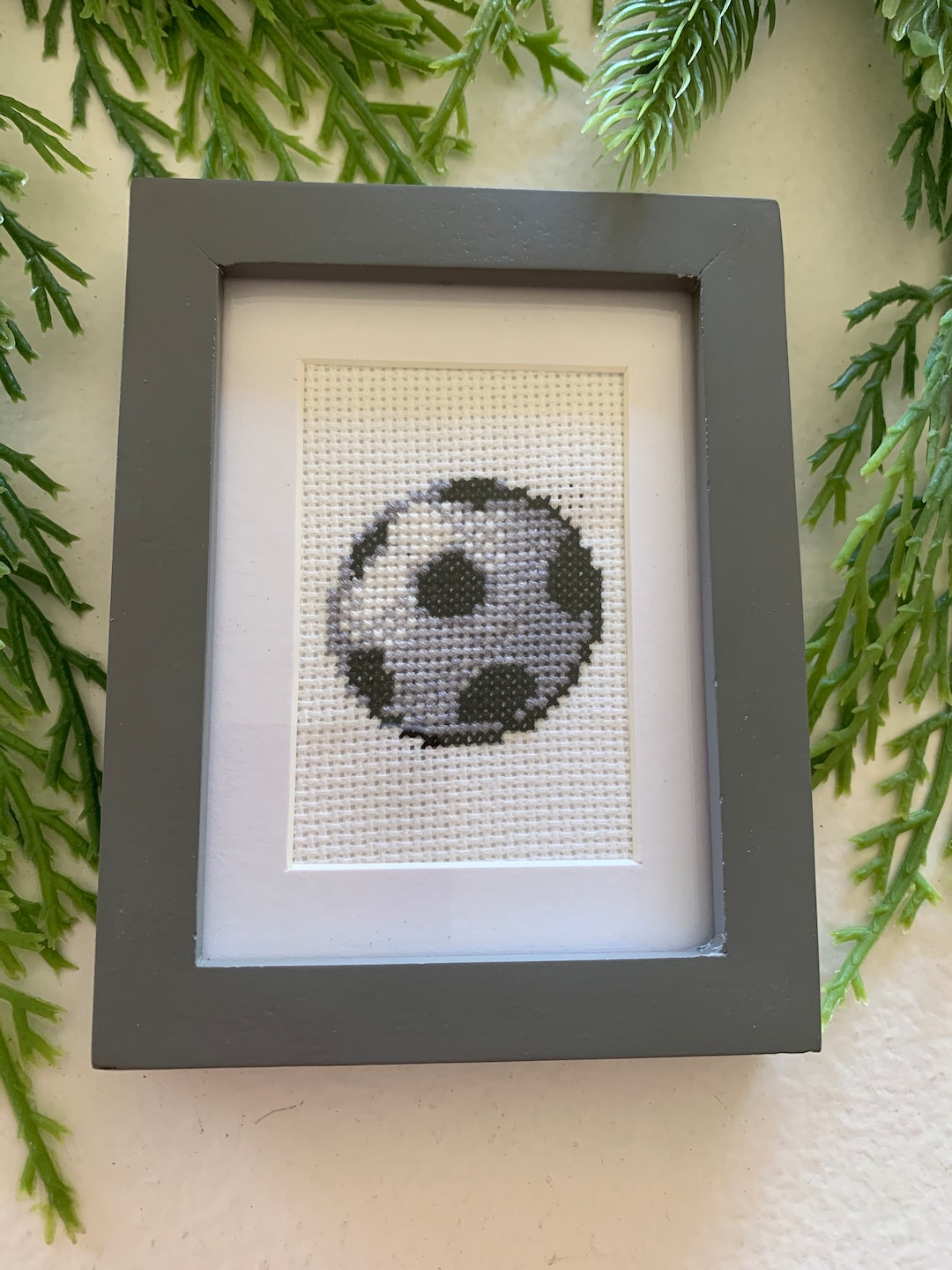 Soccer Ball Cross Stitch Picture - Etsy