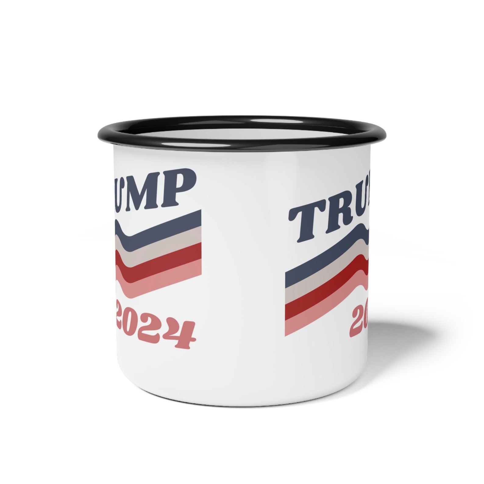 Retro Trump Supporter Enamel Camp Cup, Support Trump Mug, Republican ...