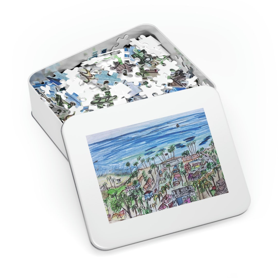 500pc Laguna Beach Downtown Jigsaw Puzzle - Etsy