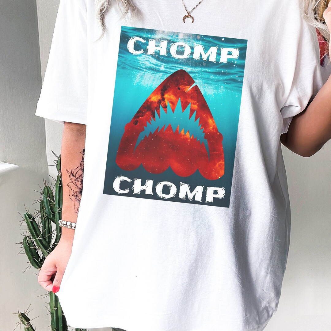 Humor Shark Graphic Tee Silly Great White Shark T Shirt Lifeguard Tee ...