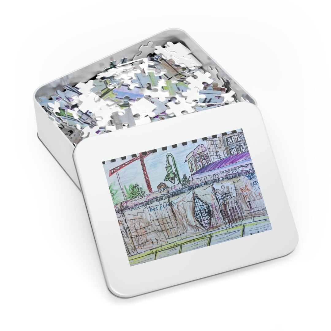 500pc Berlin Wall Segment Jigsaw Puzzle Fun Game Germany Souvenir DIY ...