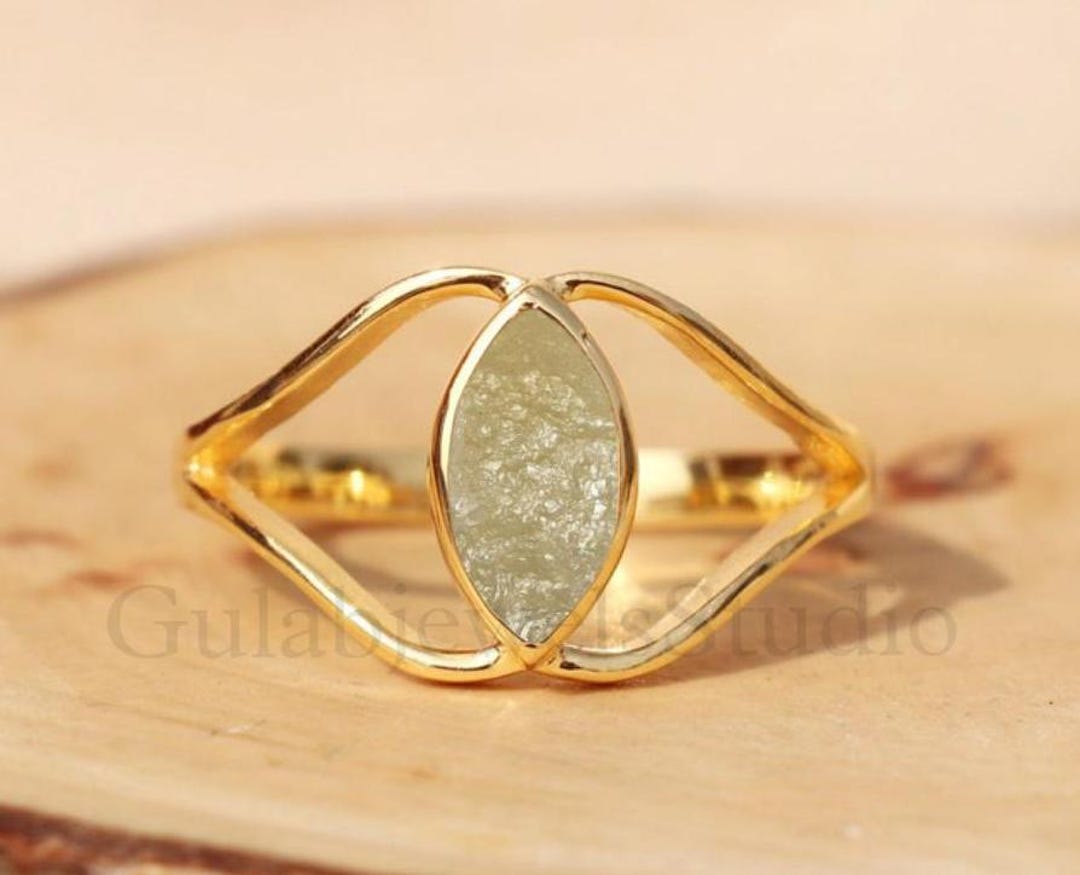 Libyan Desert Glass Hidden Ring , Silver Jewelry Libyan Glass Ring ...