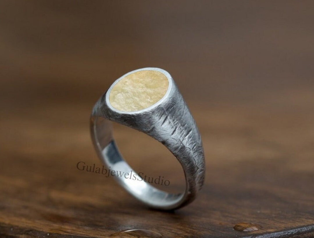 Libyan Desert Glass Ring Silver Jewelry Libyan Glass Ring, Real Libyan ...