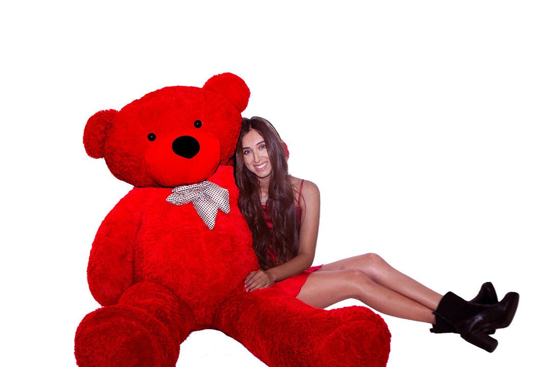 Giant Red Teddy Bear Boo Bear Factory - Etsy