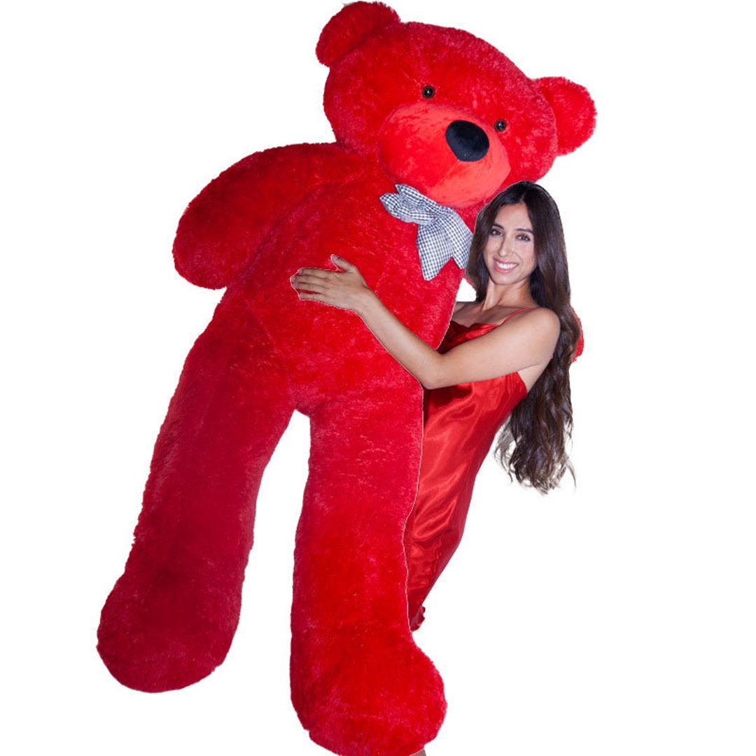 Giant Red Teddy Bear Boo Bear Factory - Etsy