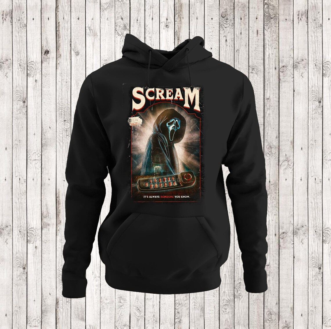 Let's Watch Scary Movie SCREAM Retro Sweatshirt, Movie Scary Horror ...