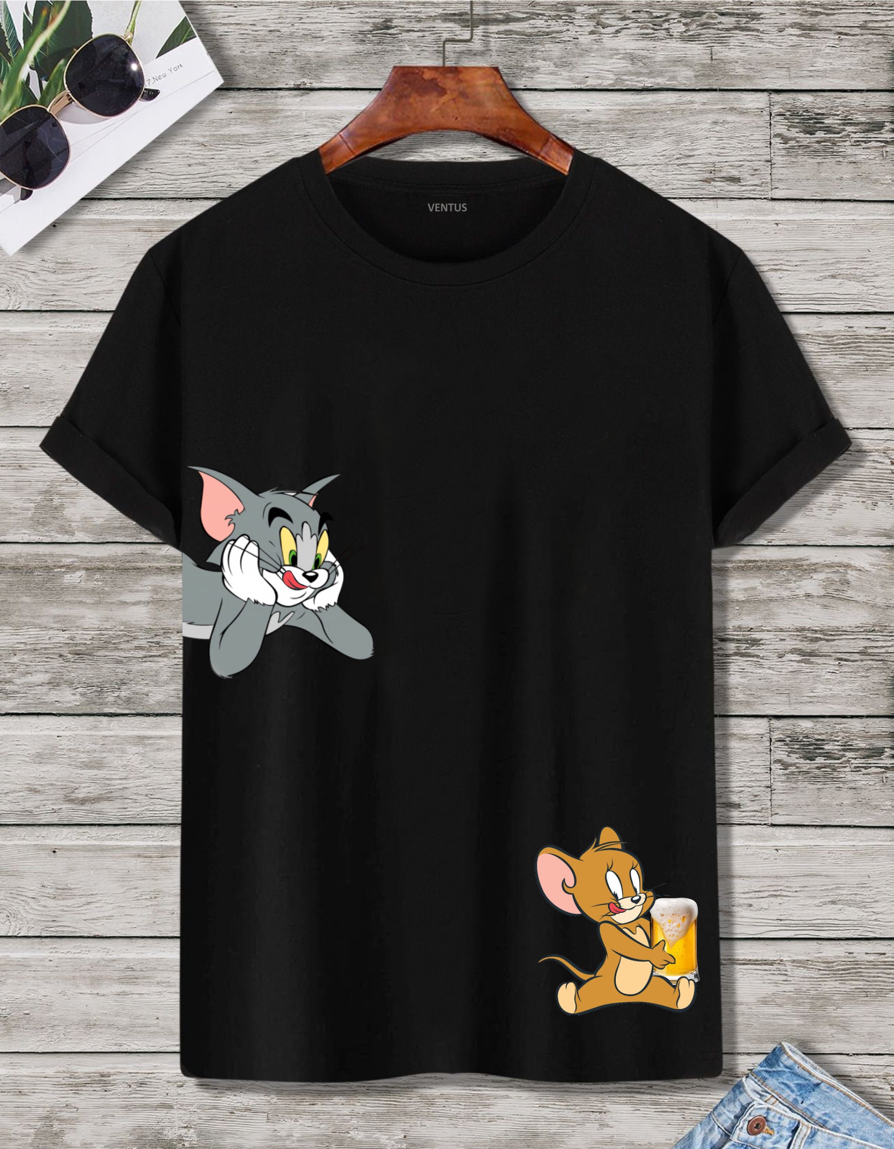 Tom and Jerry Tshirt Tom and Jerry Beer Lovers Funny - Etsy