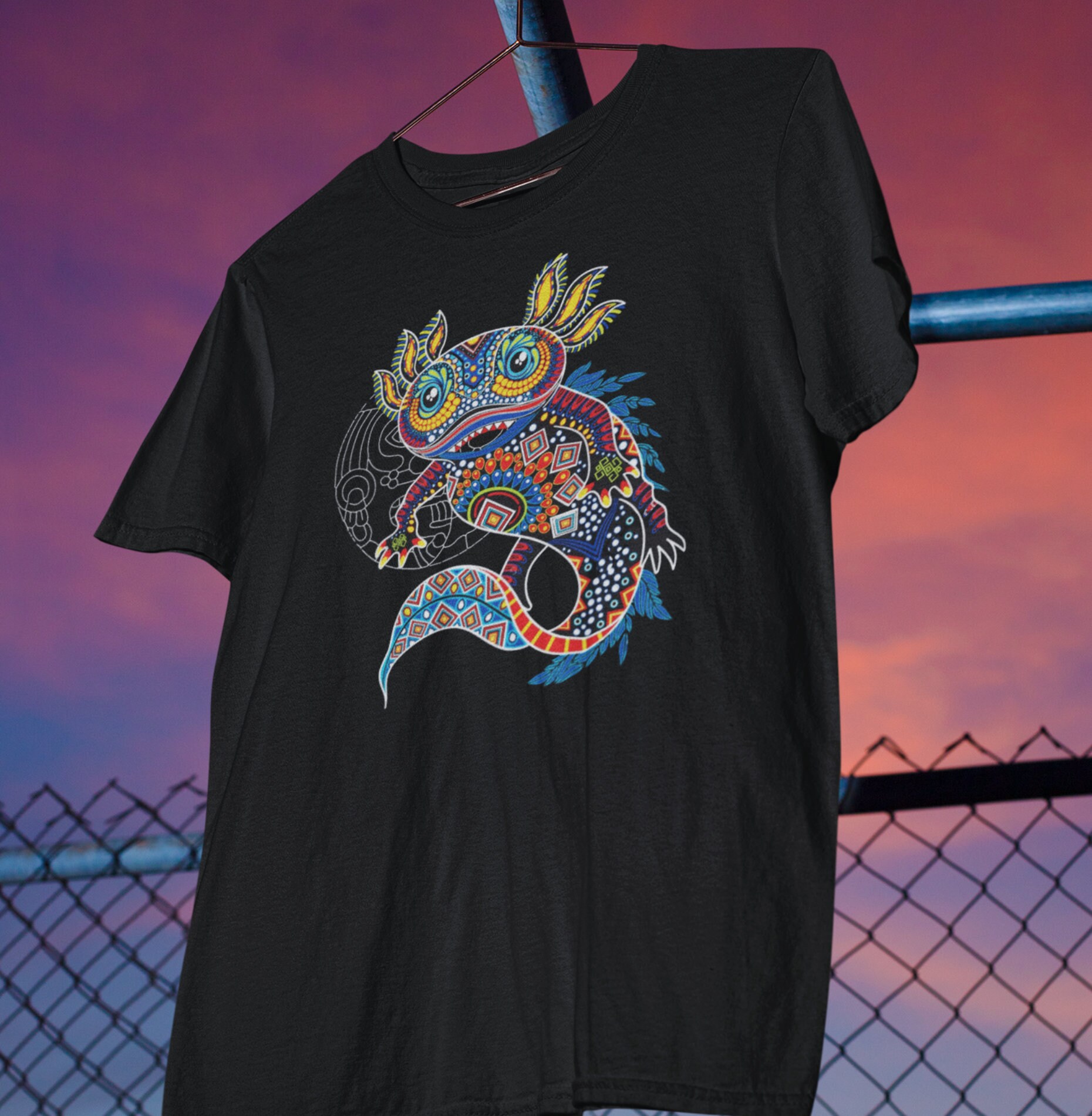 Axolotl Art Aztec Art Print Axolotl Shirt Meksika Tshirt - Etsy