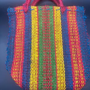Handwoven Colorful Straw Bag - Etsy