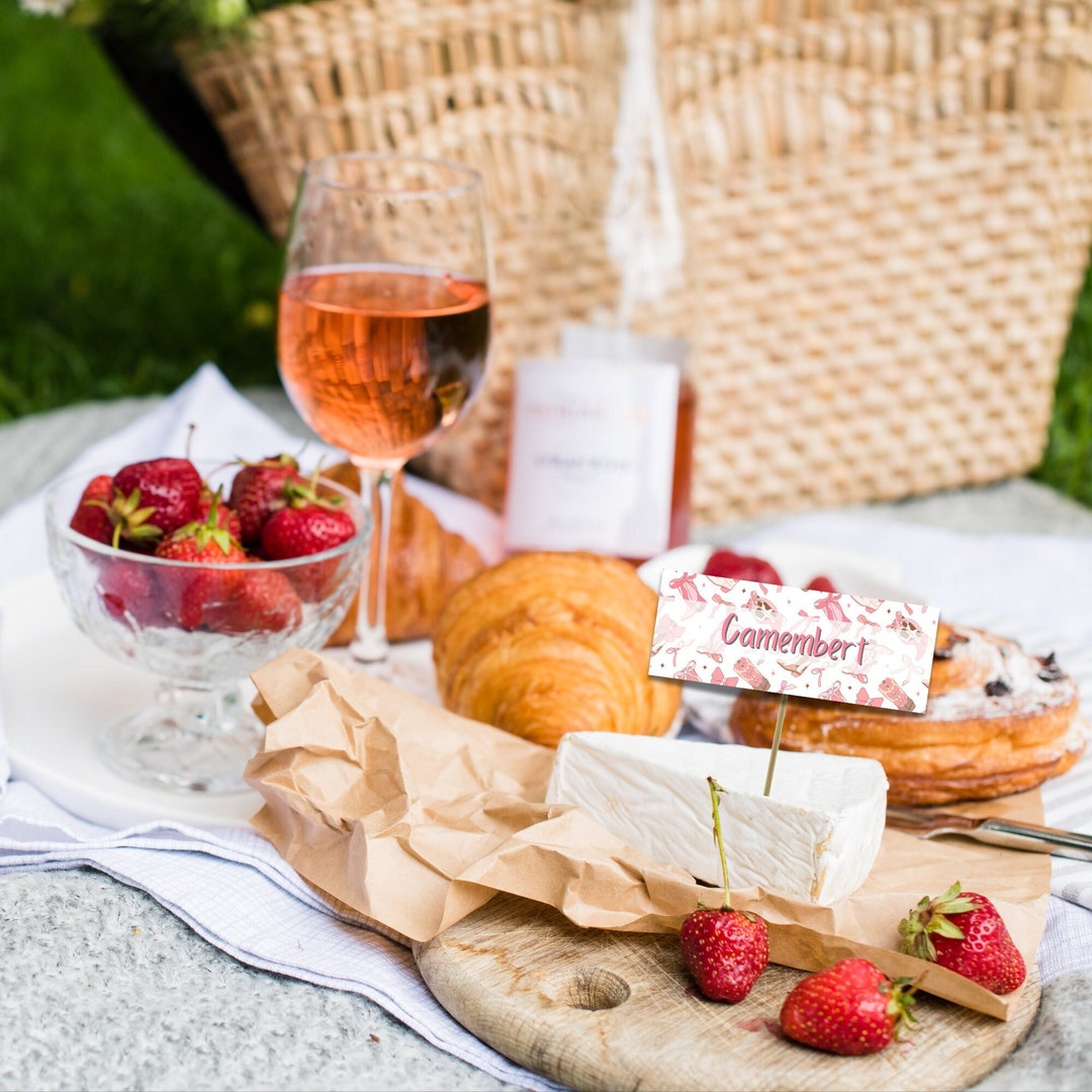 Coquette Cheese Labels, Charcuterie Board Labels, Cheese Plate Markers ...