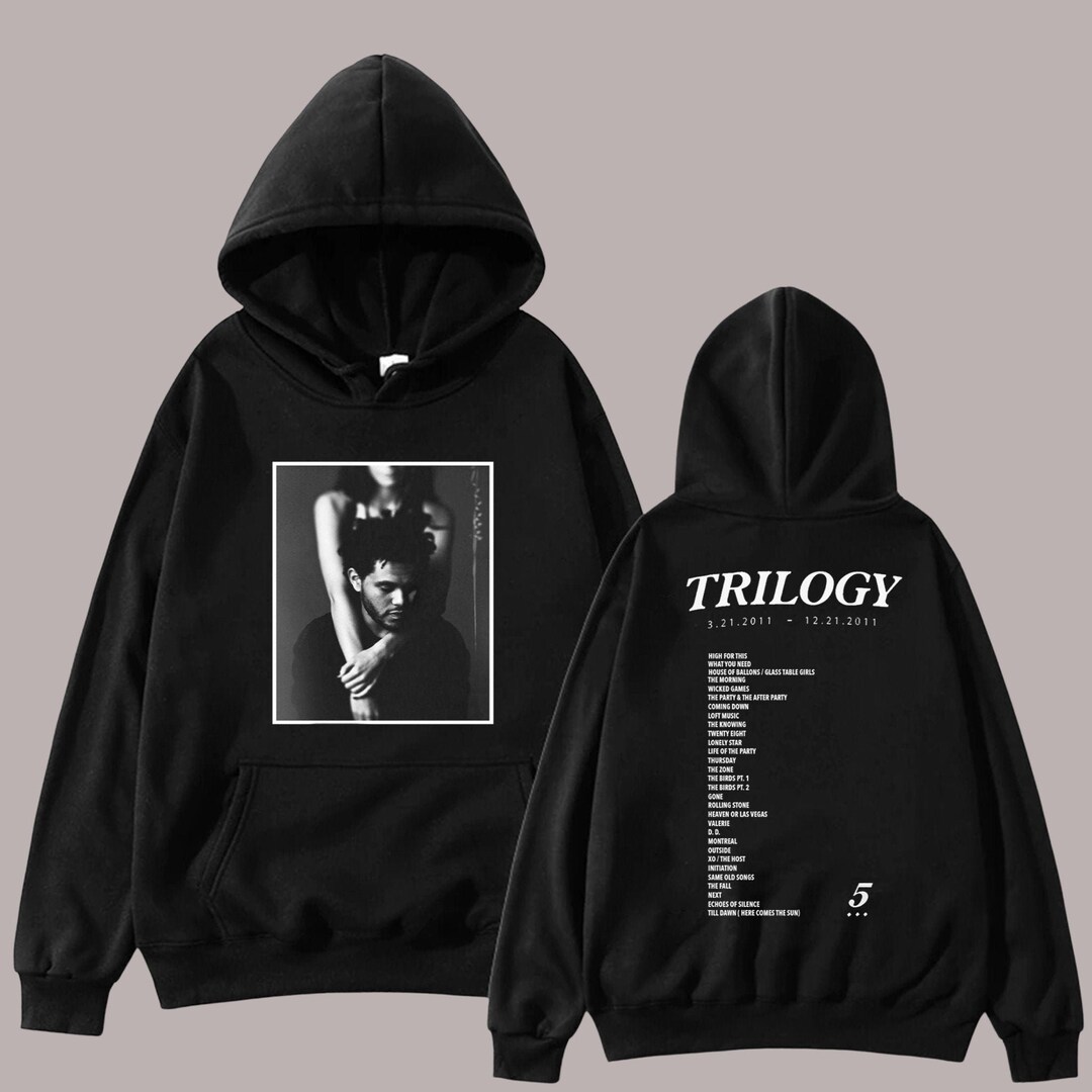 The Weeknd Trilogy Hoodie. the Weeknd Merch. Trilogy Tracklist - Etsy