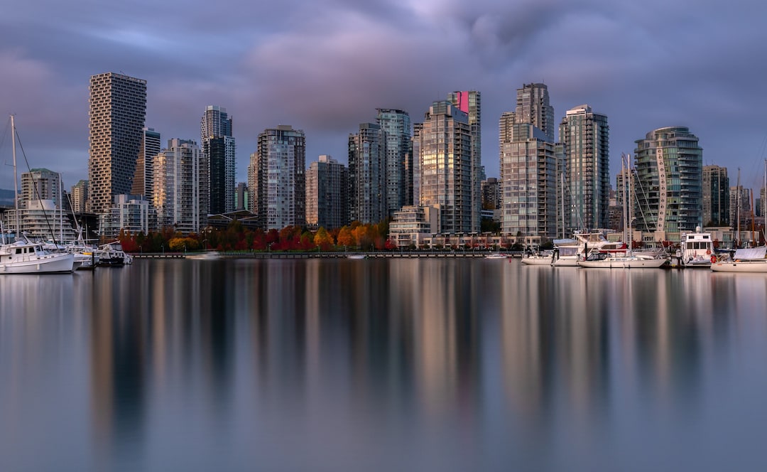 Vancouver False Creek Photo Canvas Print | Long Exposure Skyline ...