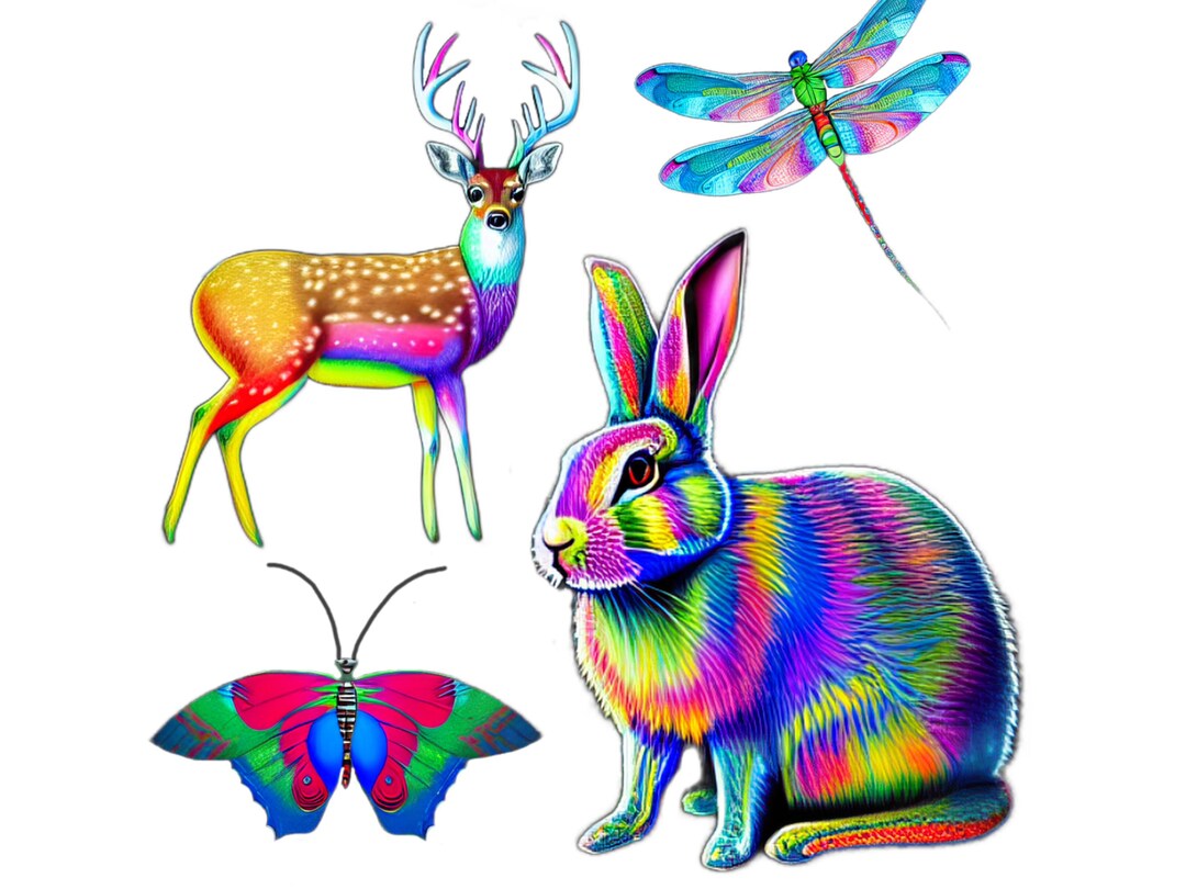 Animal Clipart Pack Cake Topper Planner Clipart 76 PNG Bundle Scrapbook ...