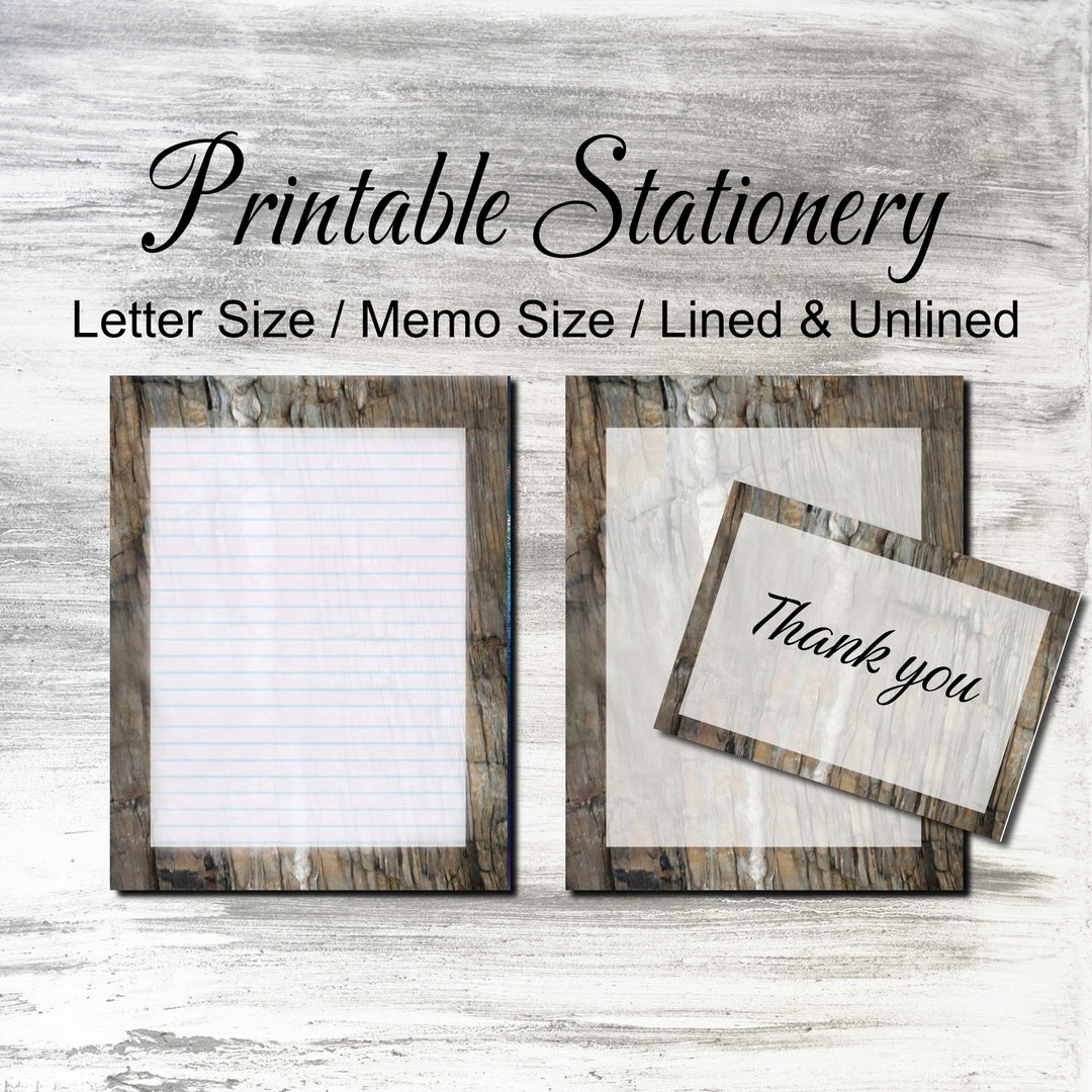 Rock Texture Printable Stationery Instant Download 300 DPI PDF ...