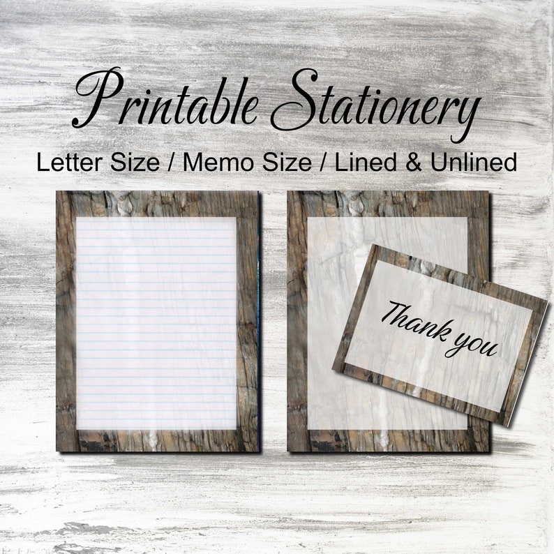 Rock Texture Printable Stationery Instant Download 300 DPI PDF ...