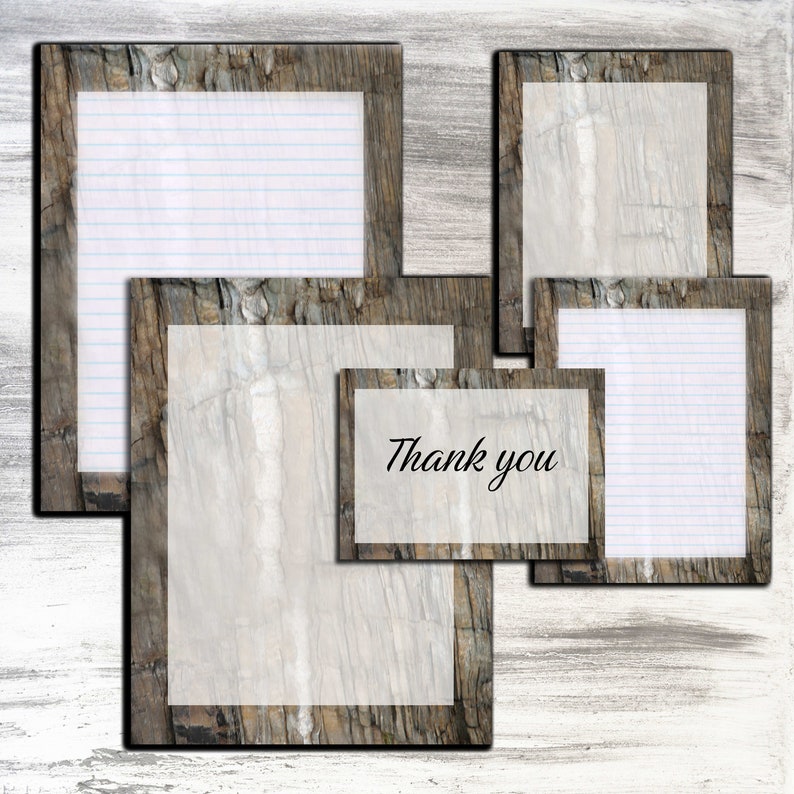 Rock Texture Printable Stationery Instant Download 300 DPI PDF ...