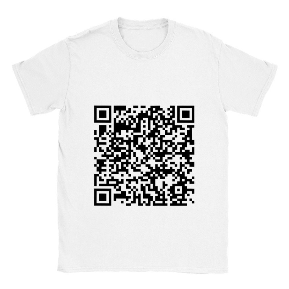 Rick Astley Never Gonna Give You up QR Code T-shirt - Etsy UK