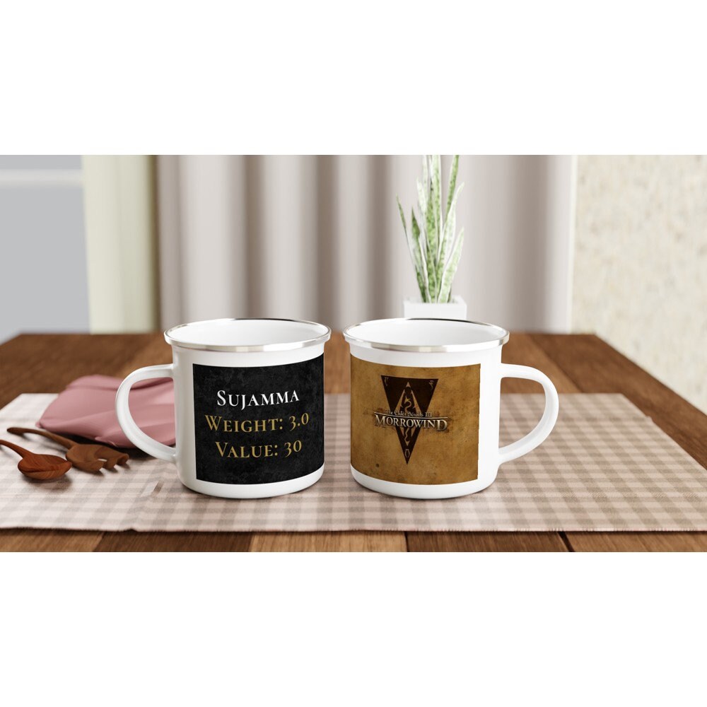 Sujamma Morrowind Enamel Mug the Elder Scrolls III for Gamers - Etsy
