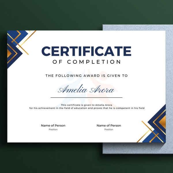 Powerpoint Certificate of Achievement - Etsy