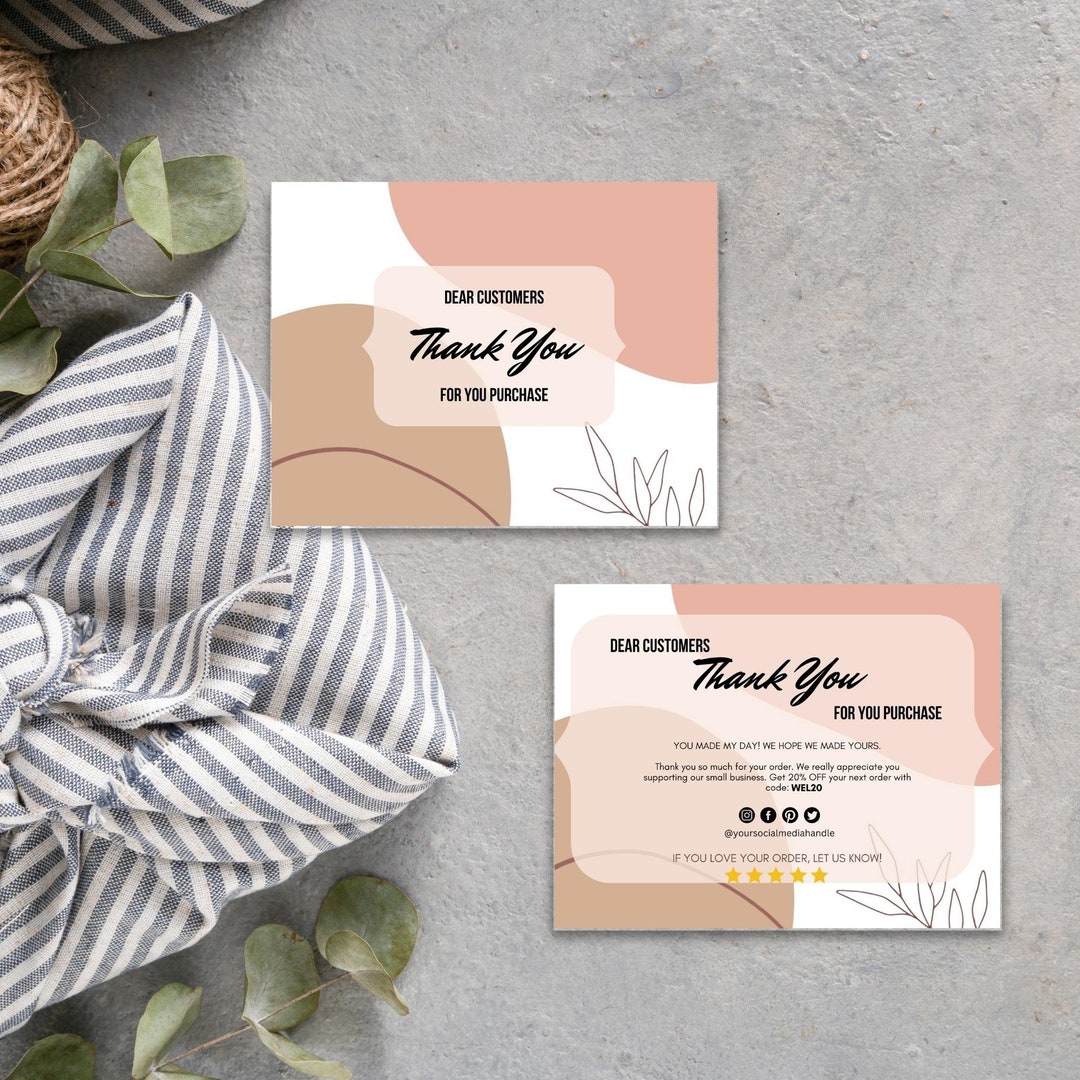 Thank You Card After Interview - Etsy