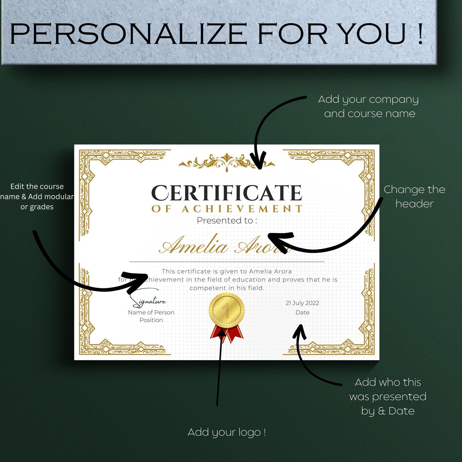 Editable Certificate of Appreciation Template, Printable Appreciation ...